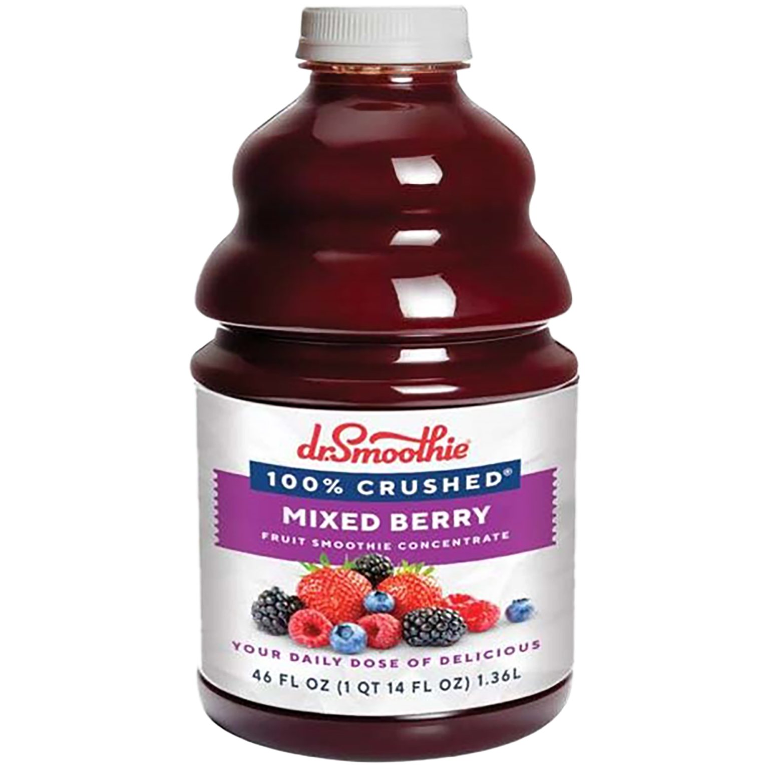Dr. Smoothie 100% Crushed Four Berry Smoothie 46 oz Bottle - Sunny Sky ...