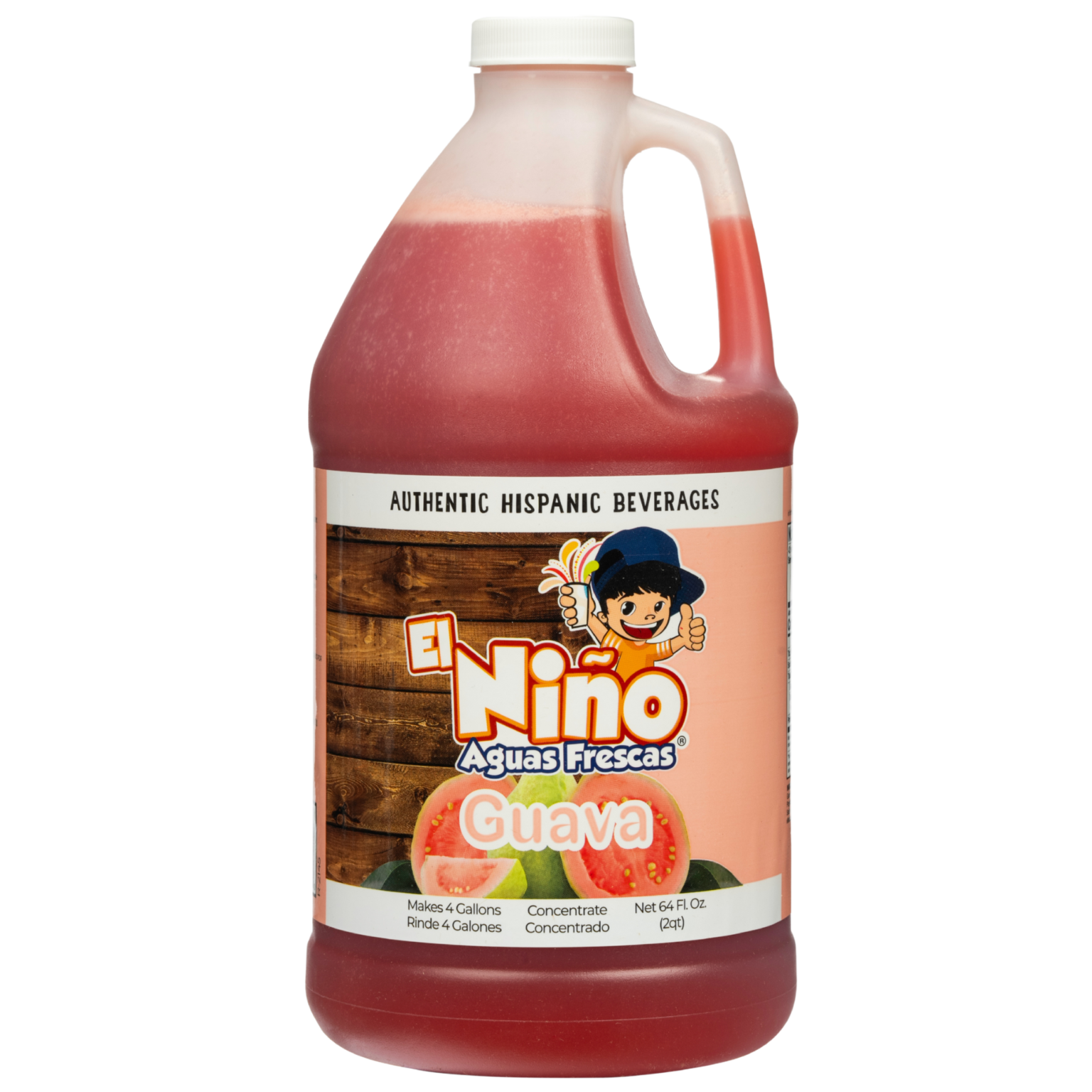 El Nino Aguas Frescas Guava 1/2 Gallon Bottle - Sunny Sky Products