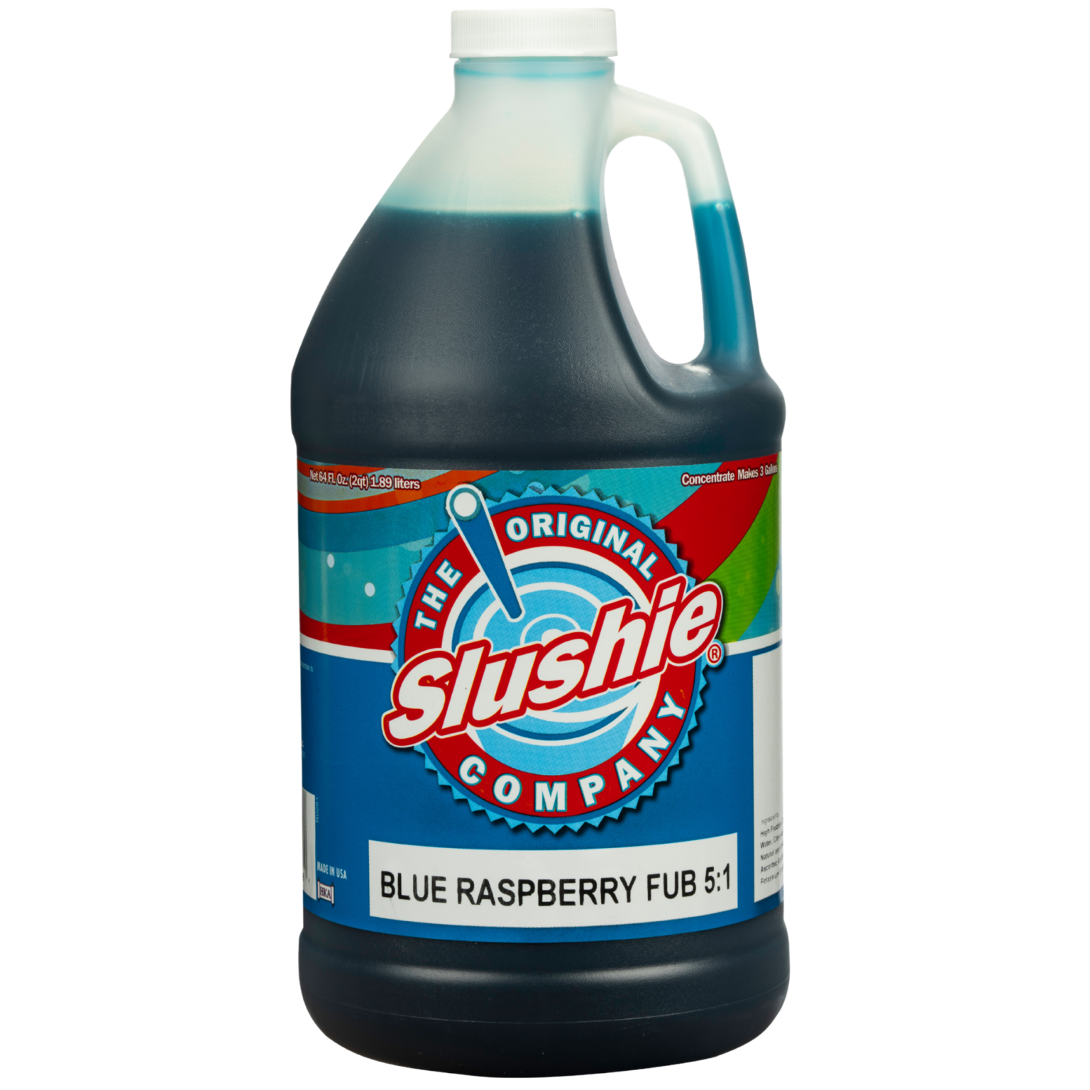 The Original Slushie Company® Blue Raspberry FUB 1/2 Gallon Bottle ...