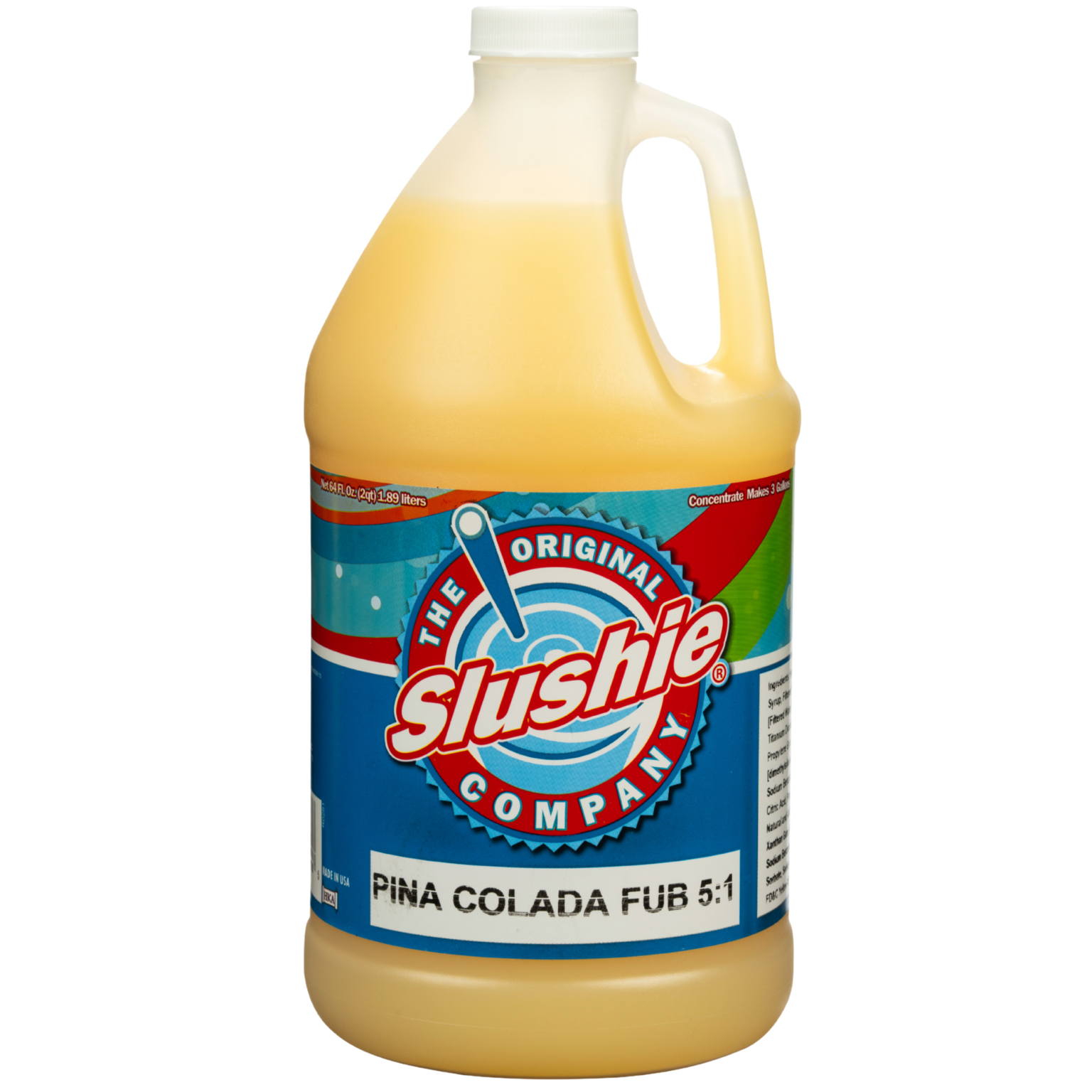 The Original Slushie Company® Pina Colada FUB 1/2 Gallon Bottle - Sunny ...