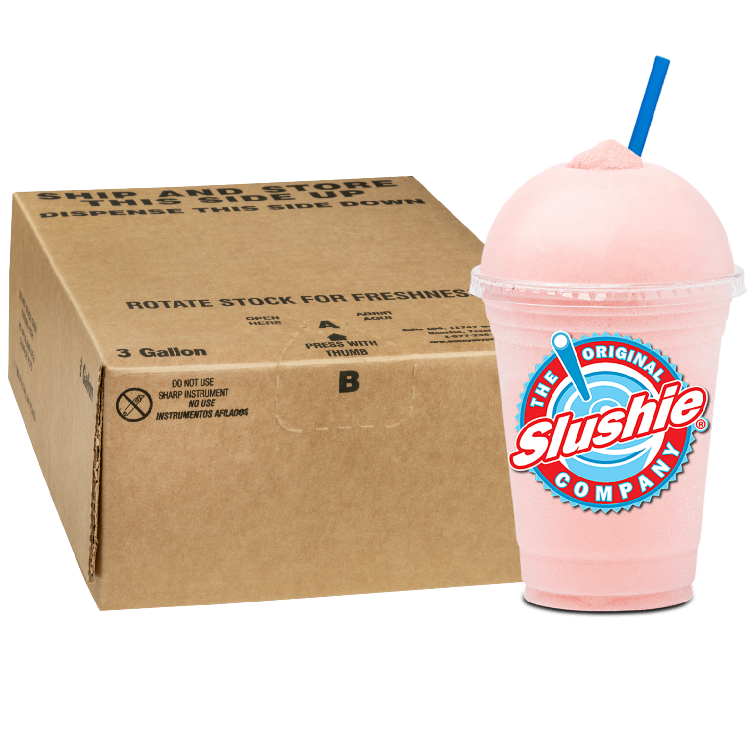 The Original Slushie Company® Pink Bubble Gum FCB 3 Gallon BIB - Sunny ...