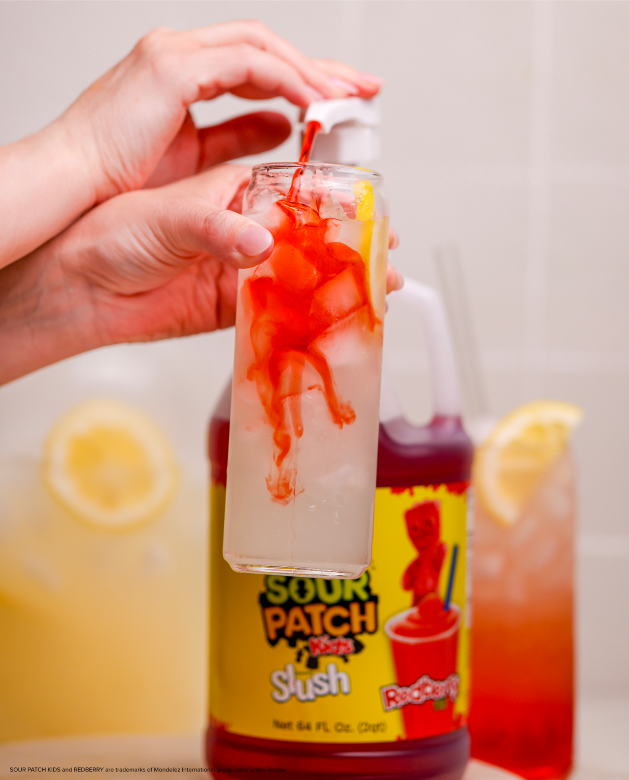 SOUR PATCH KIDS® Redberry FUB 1/2 Gallon Bottle - Sunny Sky Products