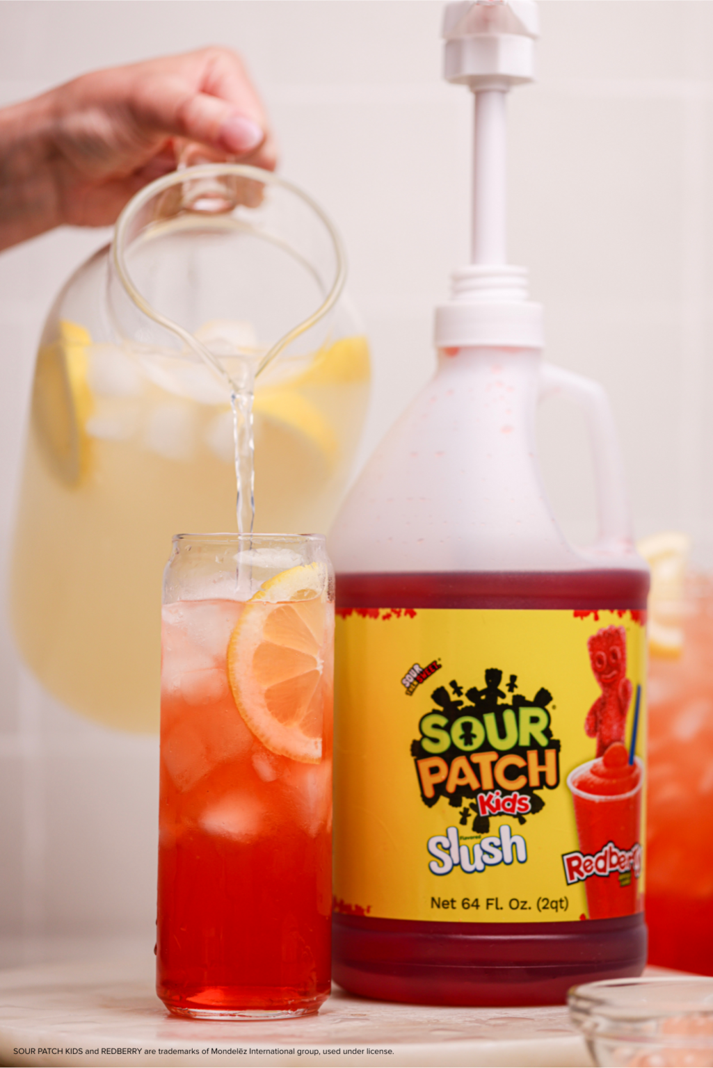SOUR PATCH KIDS® Redberry FUB 1/2 Gallon Bottle - Sunny Sky Products