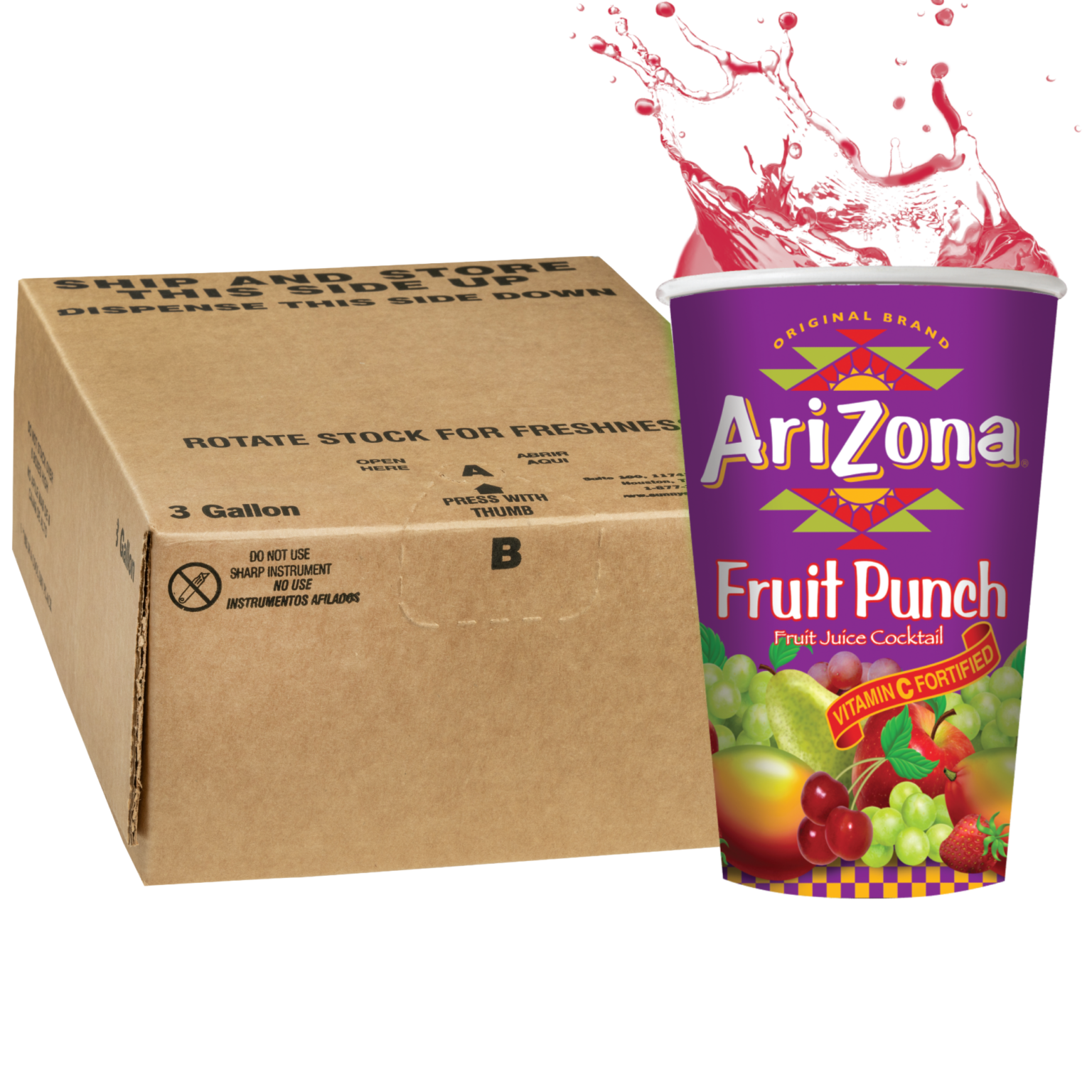 AriZona Fruit Punch Juice Drink 3 Gallon BIB - Sunny Sky Products